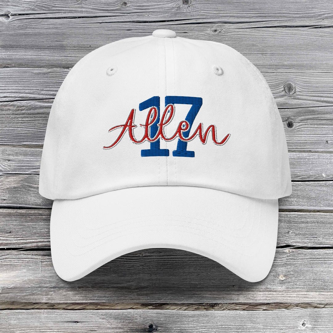 Josh Allen Hat Buffalo Bills Hat Embroidered Baseball Cap Josh Allen 17 ...