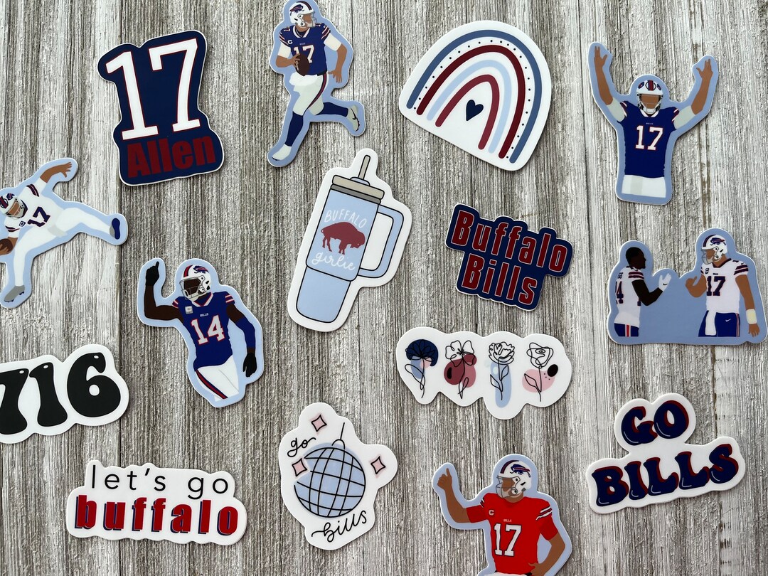 Buffalo Bills Football Stickers | Buffalo Theme Waterproof Stickers ...