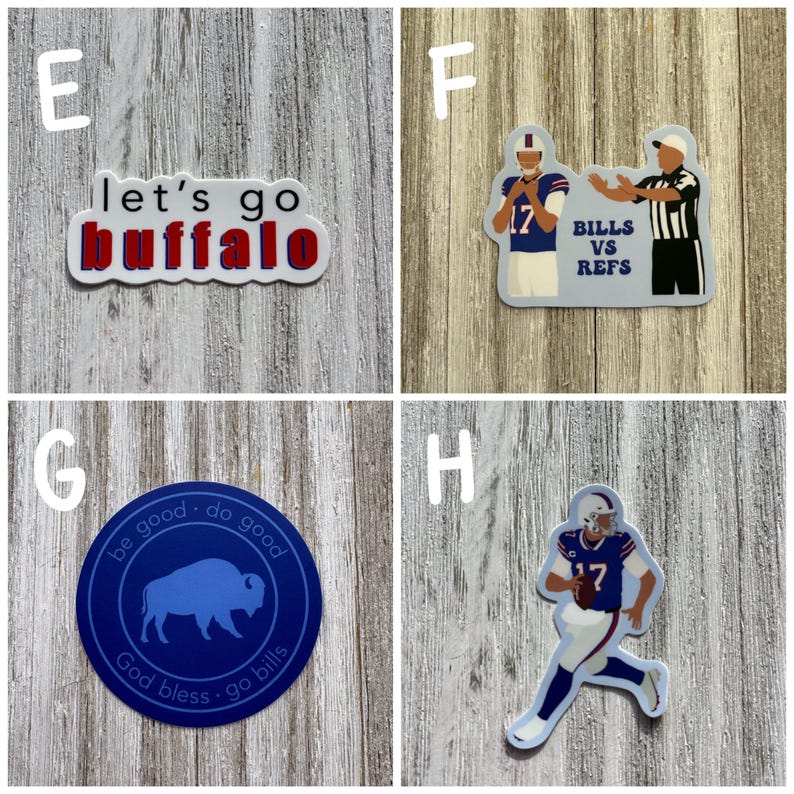 Buffalo Bills Stickers | Waterproof Bumper Sticker | Josh Allen 17 ...