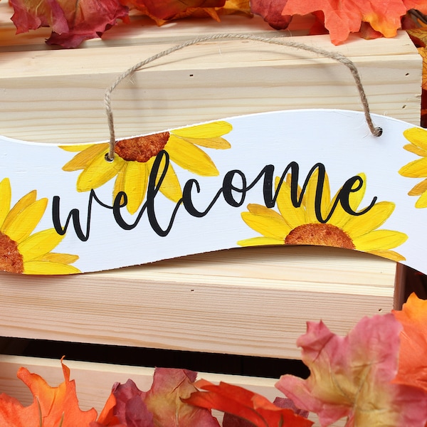 Wood Sunflower Sign - Etsy