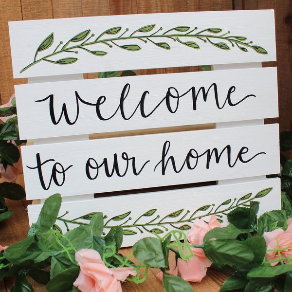 Welcome to Our Home Sign - Etsy