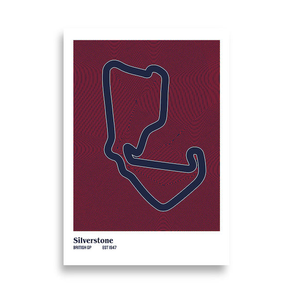Silverstone Circuit Poster - Etsy