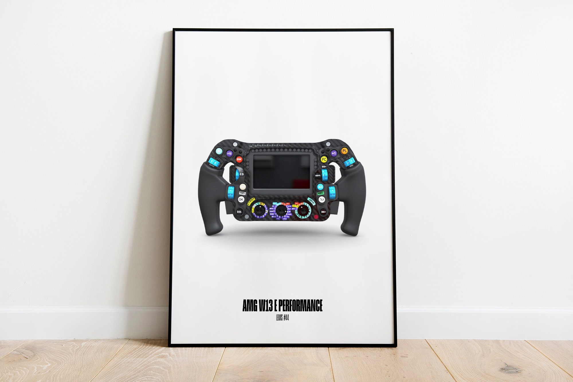 Lewis Hamilton, Mercedes F1 Wheel Poster, Mercedes Poster, Formula 1 ...
