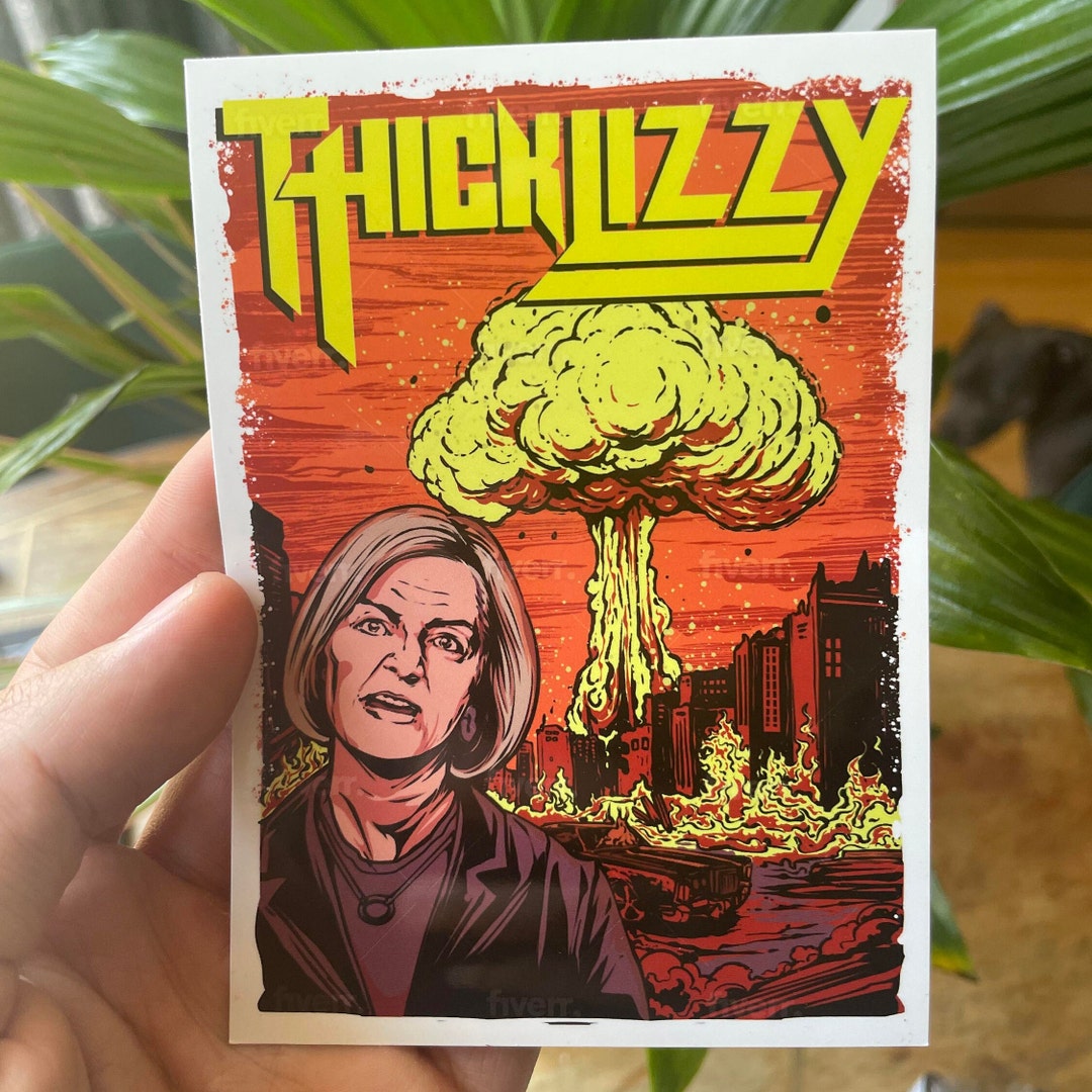 Thick Lizzy Sticker | Liz Truss Left-wing Anti-tory Merch - Etsy