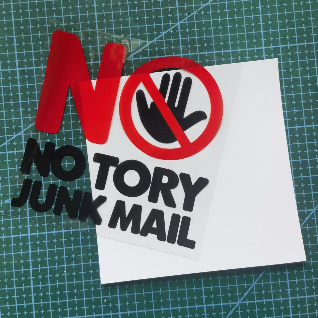 No Tory Junk Mail Sticker | Rishi Sunak | Conservative Party - Etsy