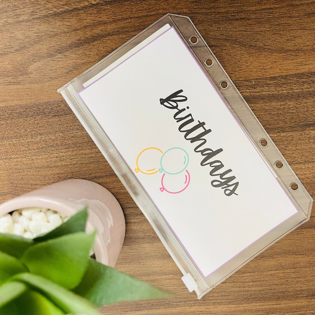 Birthdays Sinking Fund Envelope | Low Budget Sinking Fund, Cash ...