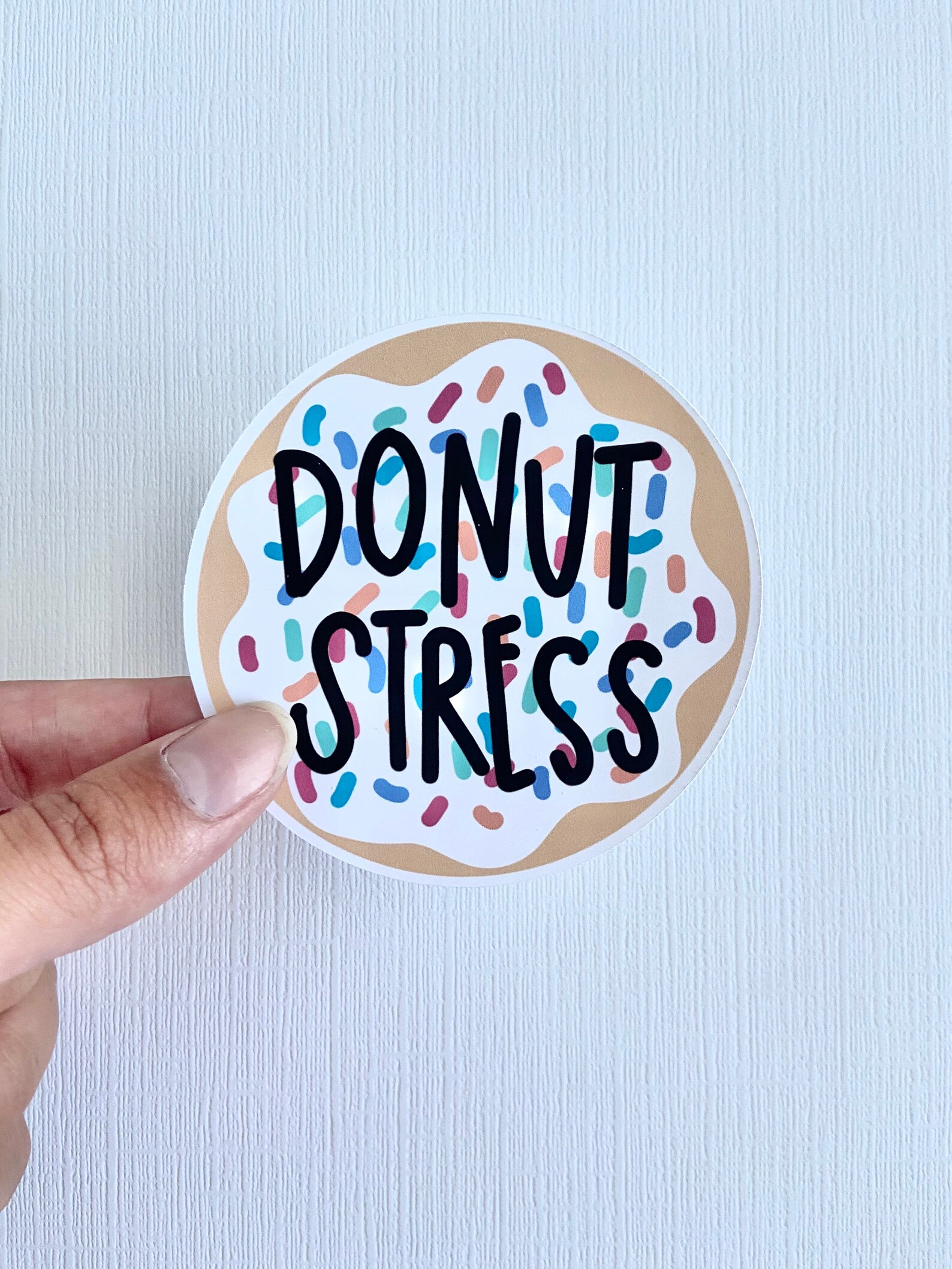 Donut Stress Sticker-laptop/waterbottle Sticker - Etsy