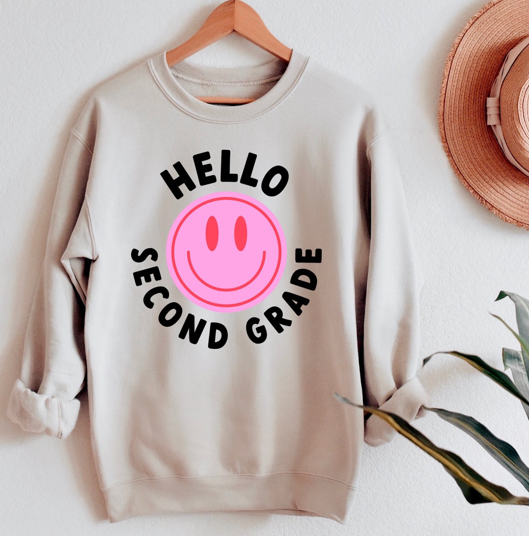 Hello Second Grade Smiley Face SVG/ PNG Cut File-digital Download Back ...