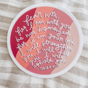 Isaiah 41:10 Sticker, Christian Sticker, Bible Verse Sticker - Etsy