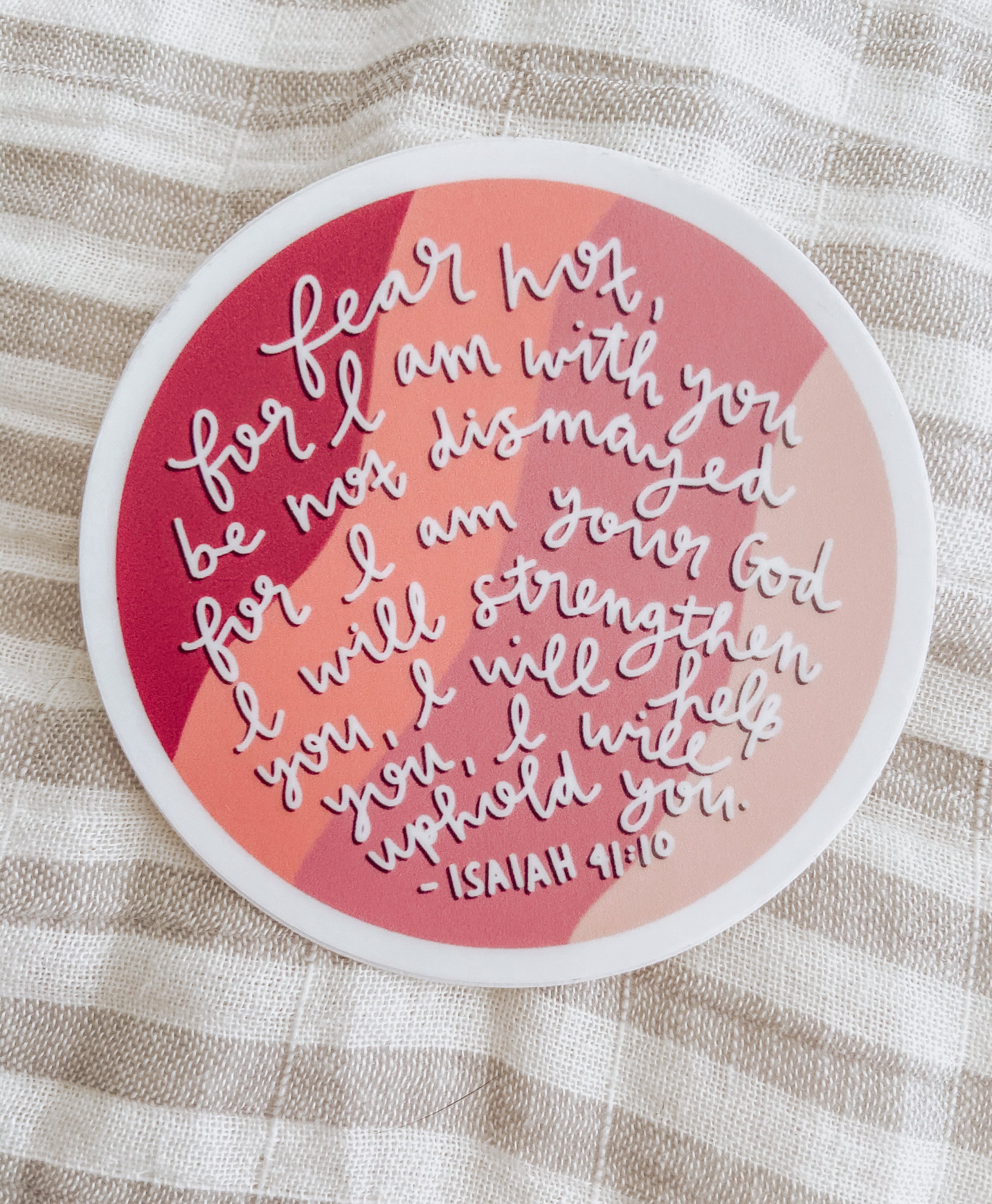 Isaiah 41:10 Sticker, Christian Sticker, Bible Verse Sticker - Etsy
