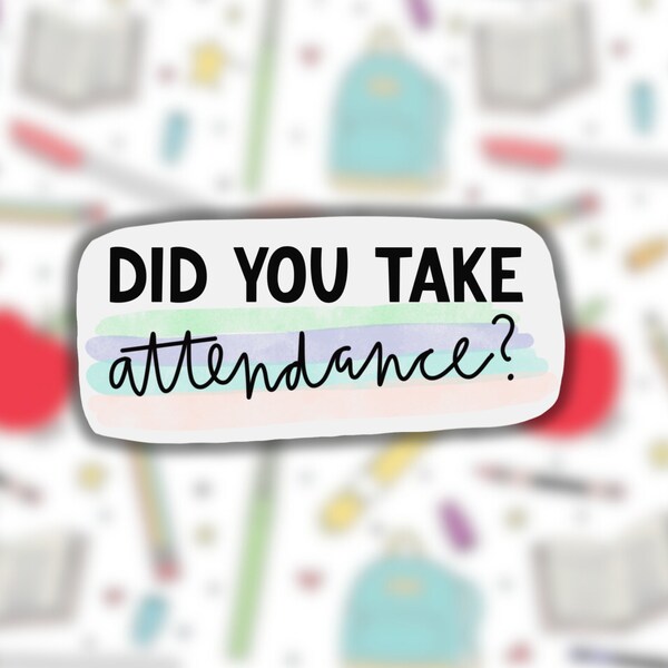 Free Attendance Sheet - Etsy