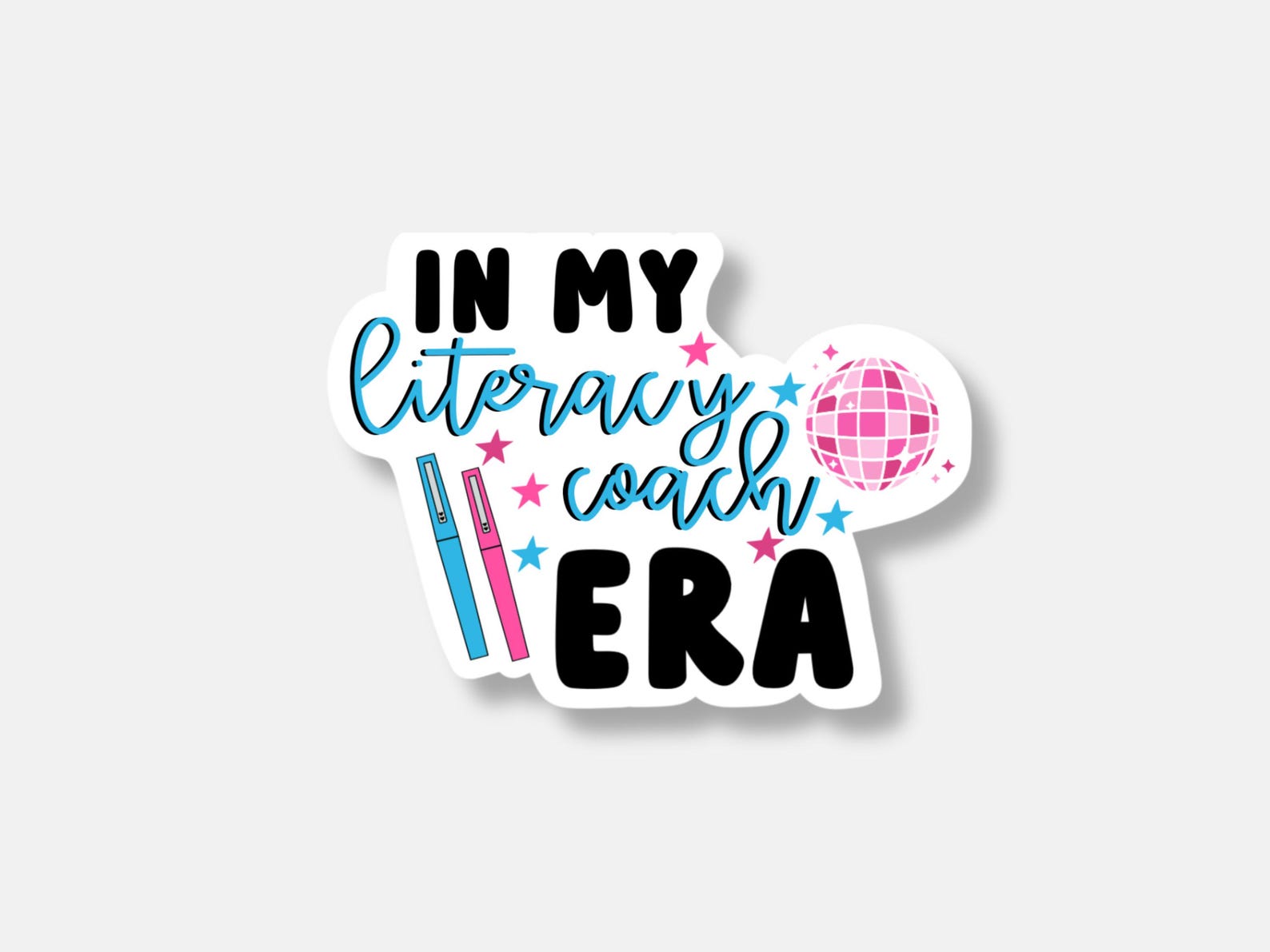 In My Literacy Coach Era Sticker | Teacher Coach Vinyl Sticker ...