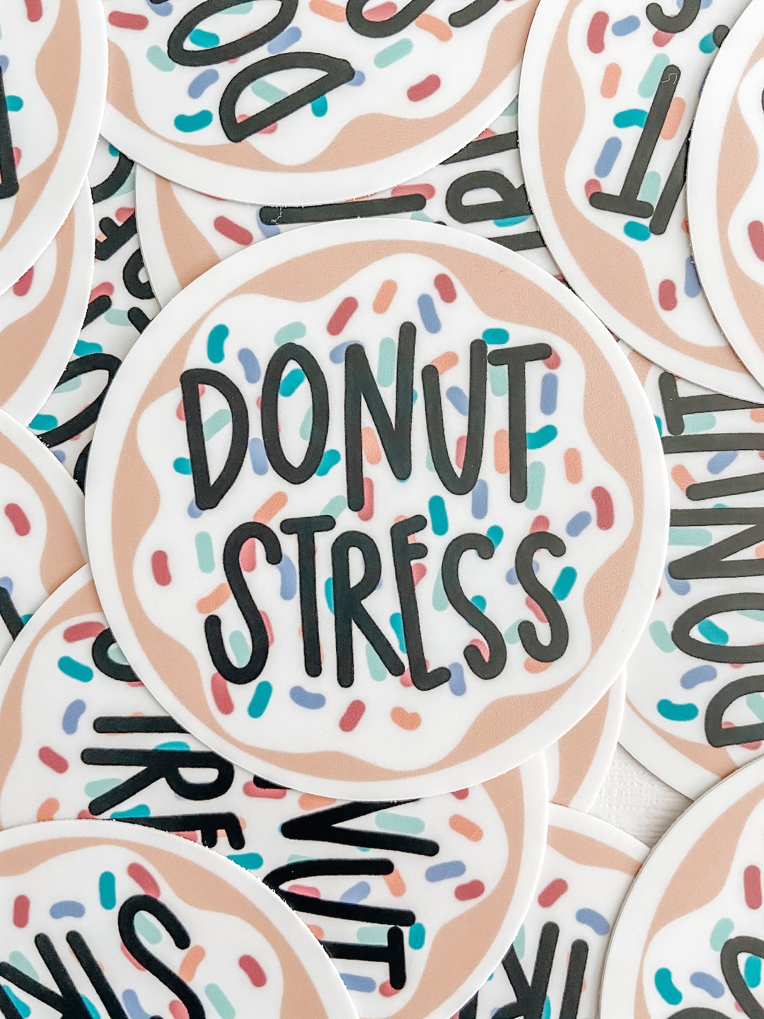 Donut Stress Sticker-laptop/waterbottle Sticker - Etsy