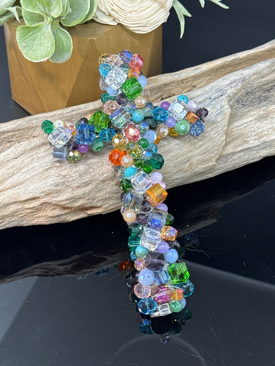 Crystal Wall Cross, Christian Cross, Wall Art, Wall Decor, Jesus ...