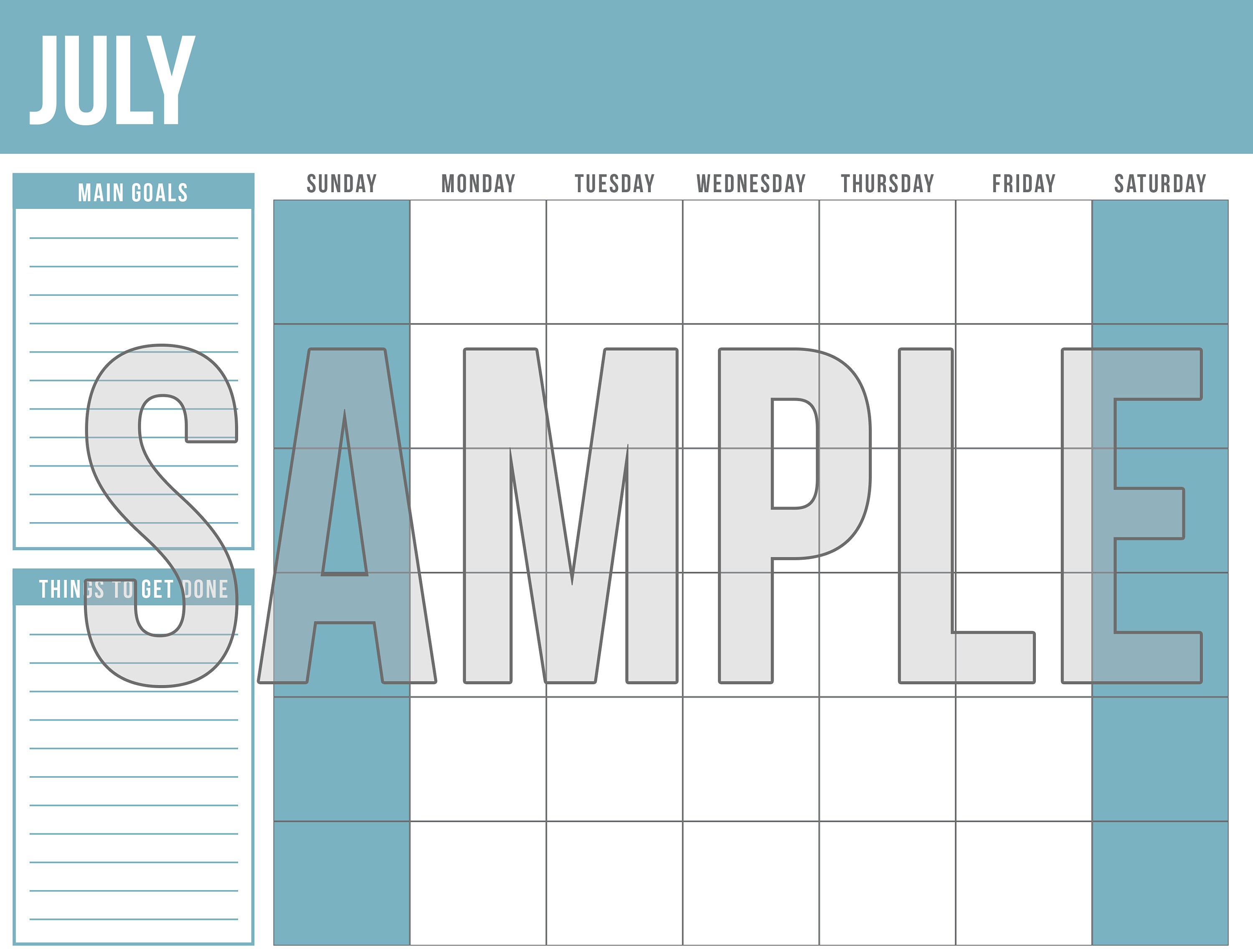 Yearly Rainbow Calendar - Printable - Etsy