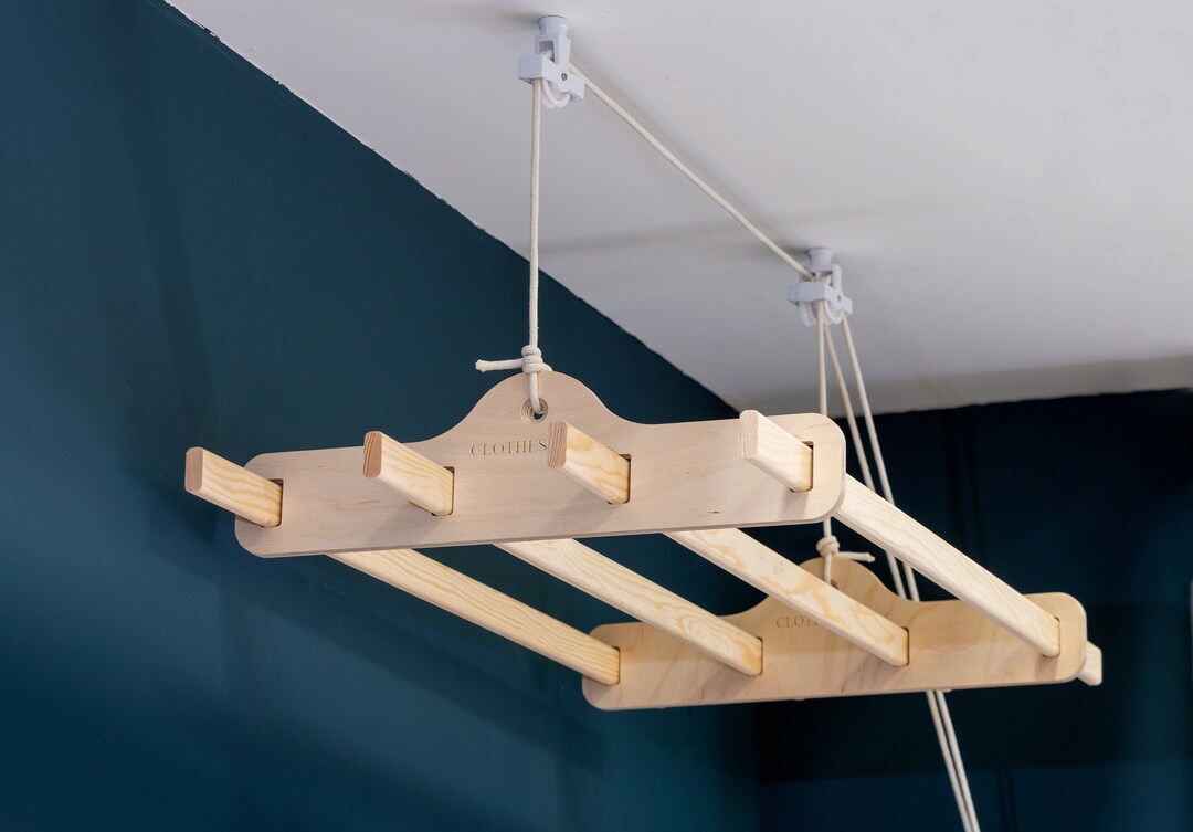 The Wood-y | Pulley Ceiling Airer - Etsy UK