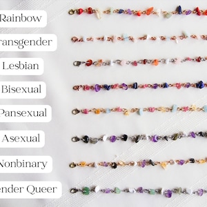 LGBTQ+ Crystal Pride Flag Choker Necklace, Bracelet, Handmade, Quality ...