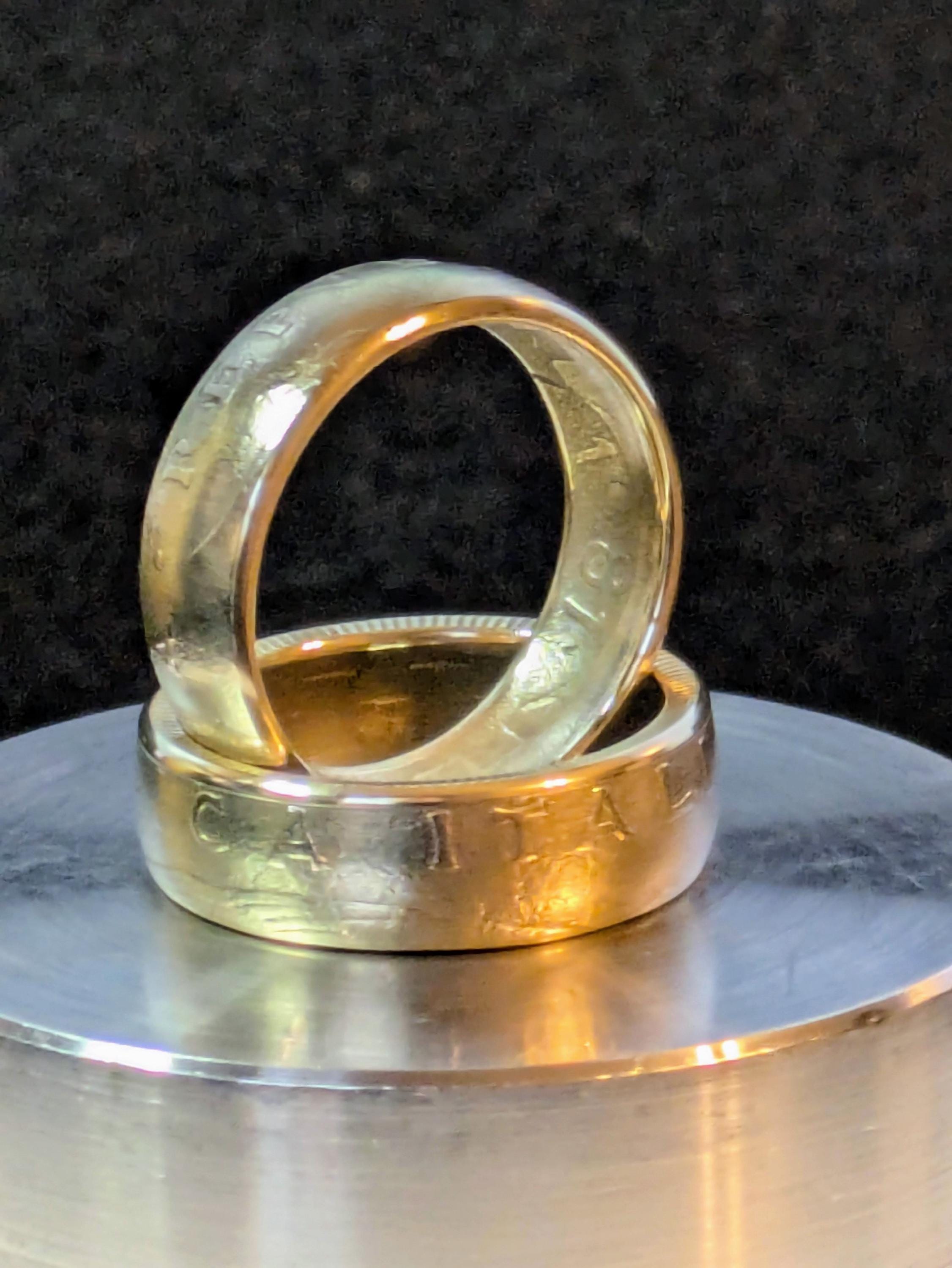 Italy Coin Rings. Handmade Rings Using Italian Coins. Makes Wonderful ...