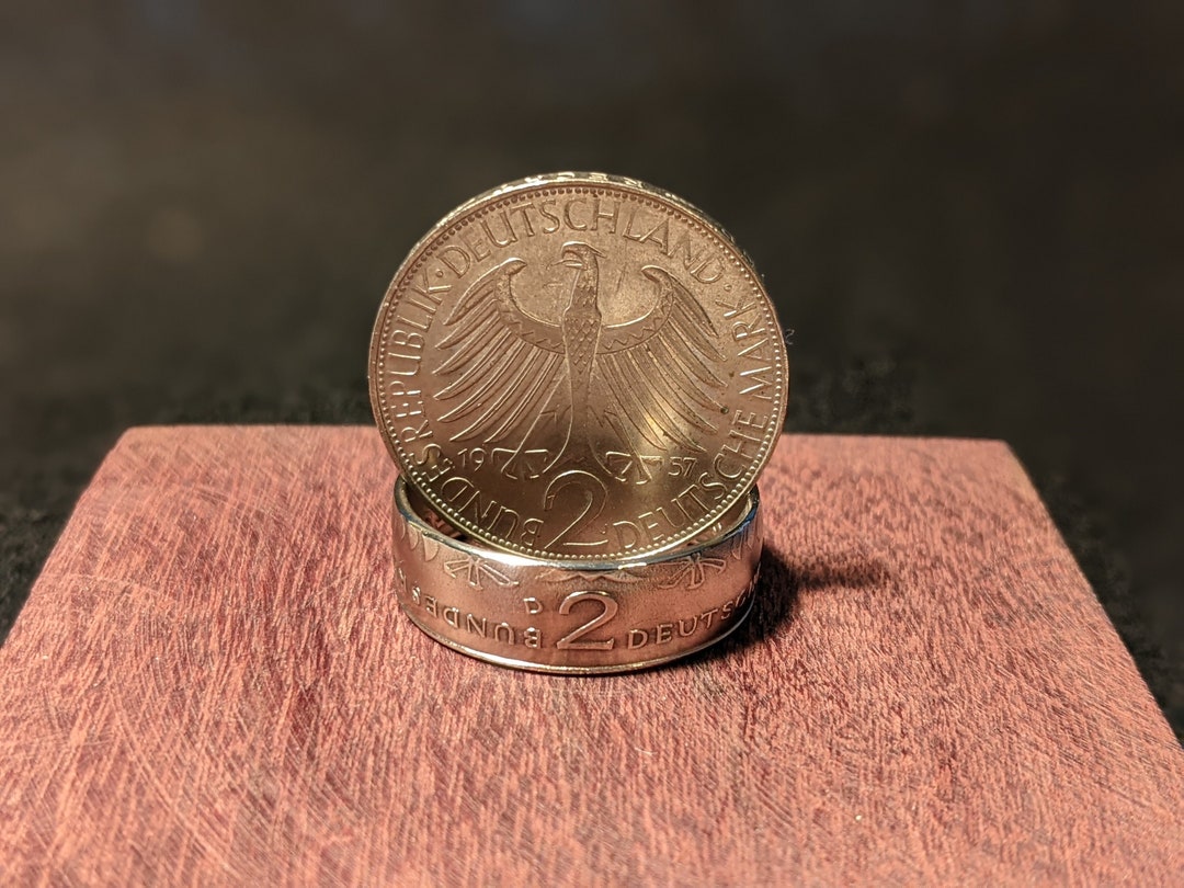 Germany Coin Rings. Made From German Coins. Make Wonderful - Etsy