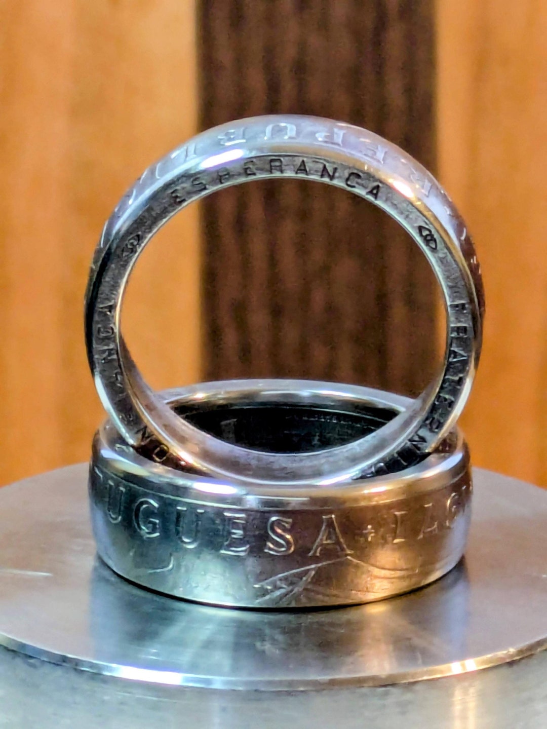 Portugal 10 Escudos Coin Rings - Portuguese Handmade Jewelry - Vintage ...