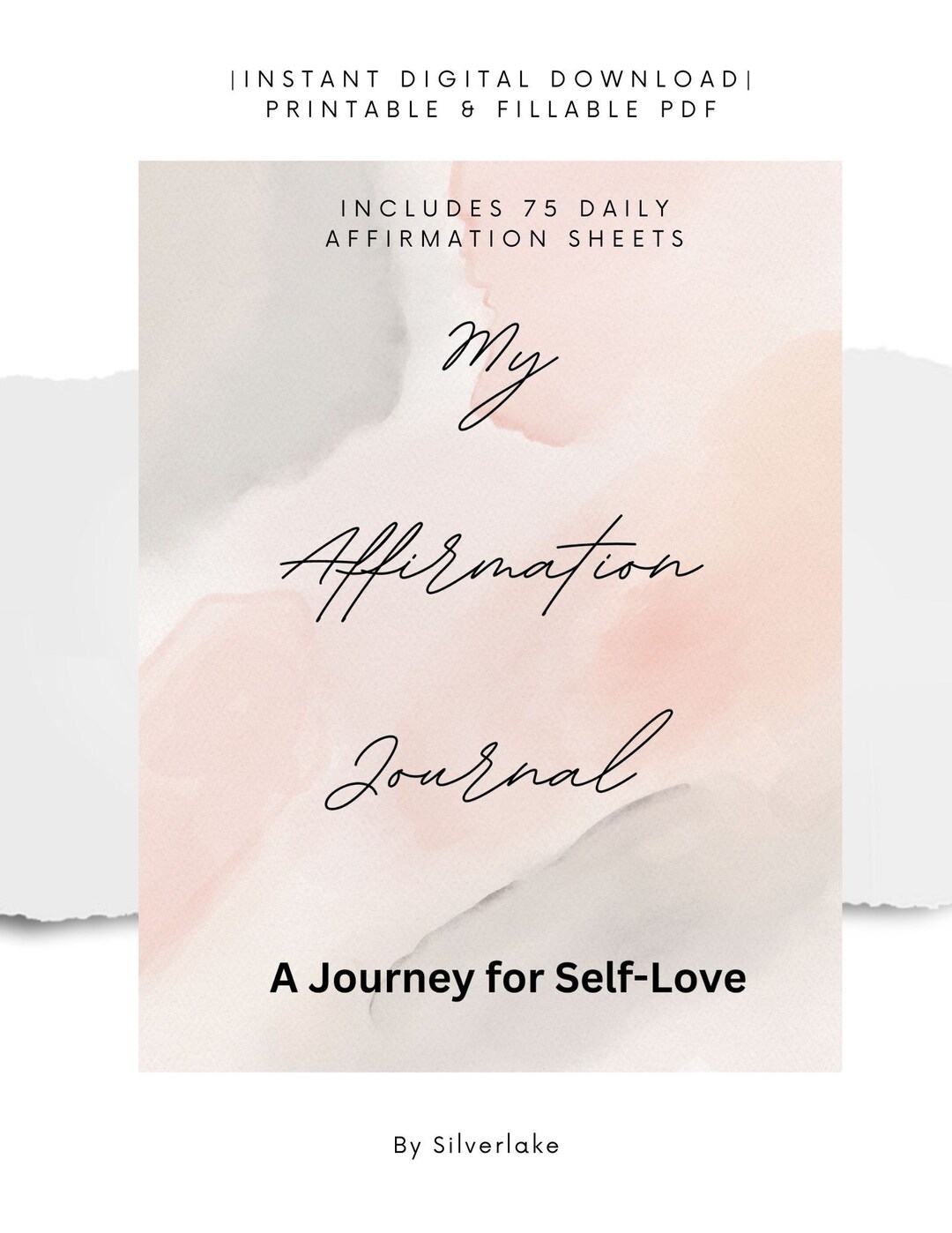 Daily Positive Affirmation Journal | Self-love - Etsy