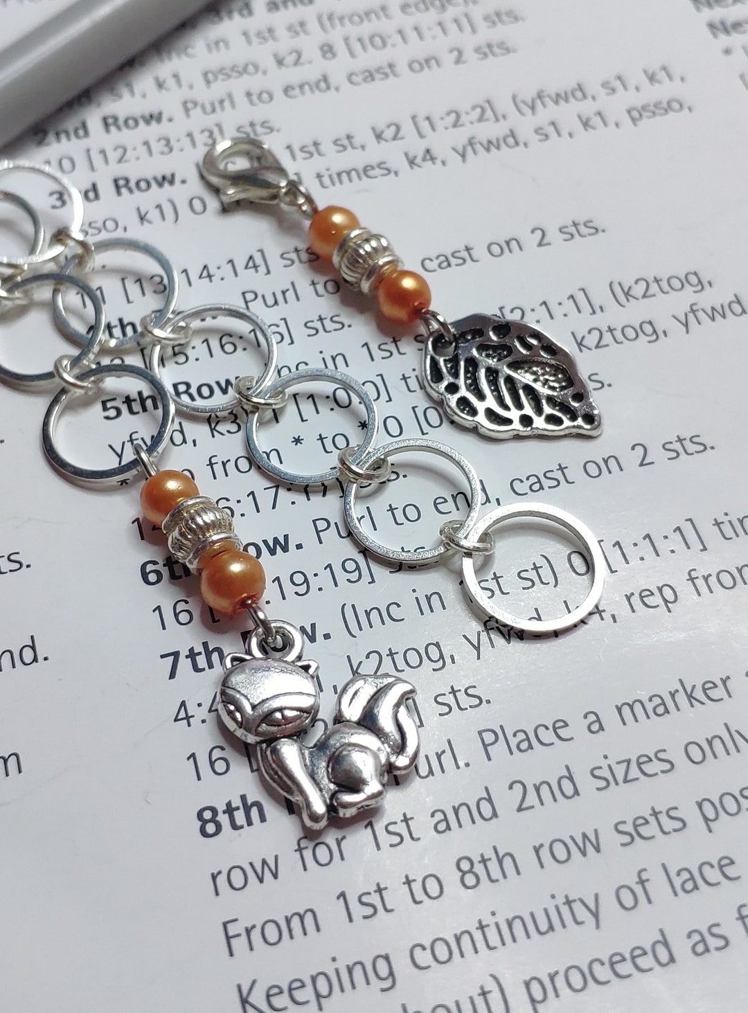 Chain Row Counter, Knitting Counter, Fox Design - Etsy
