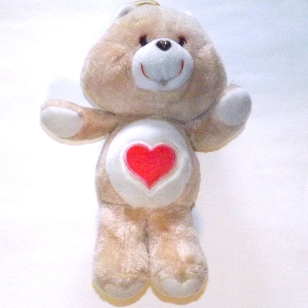 Care Bear Tenderheart Bear Vintage Care Bears Plush Kenner 1983 14 ...
