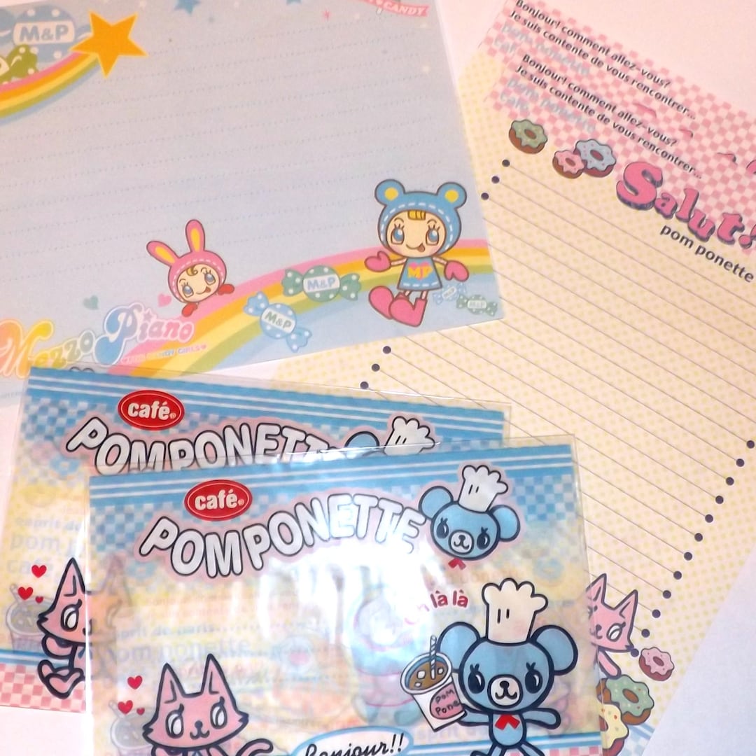 Mezzo Piano Pom Ponette Stationery Stationary Notes Kawaii Gift Letter ...