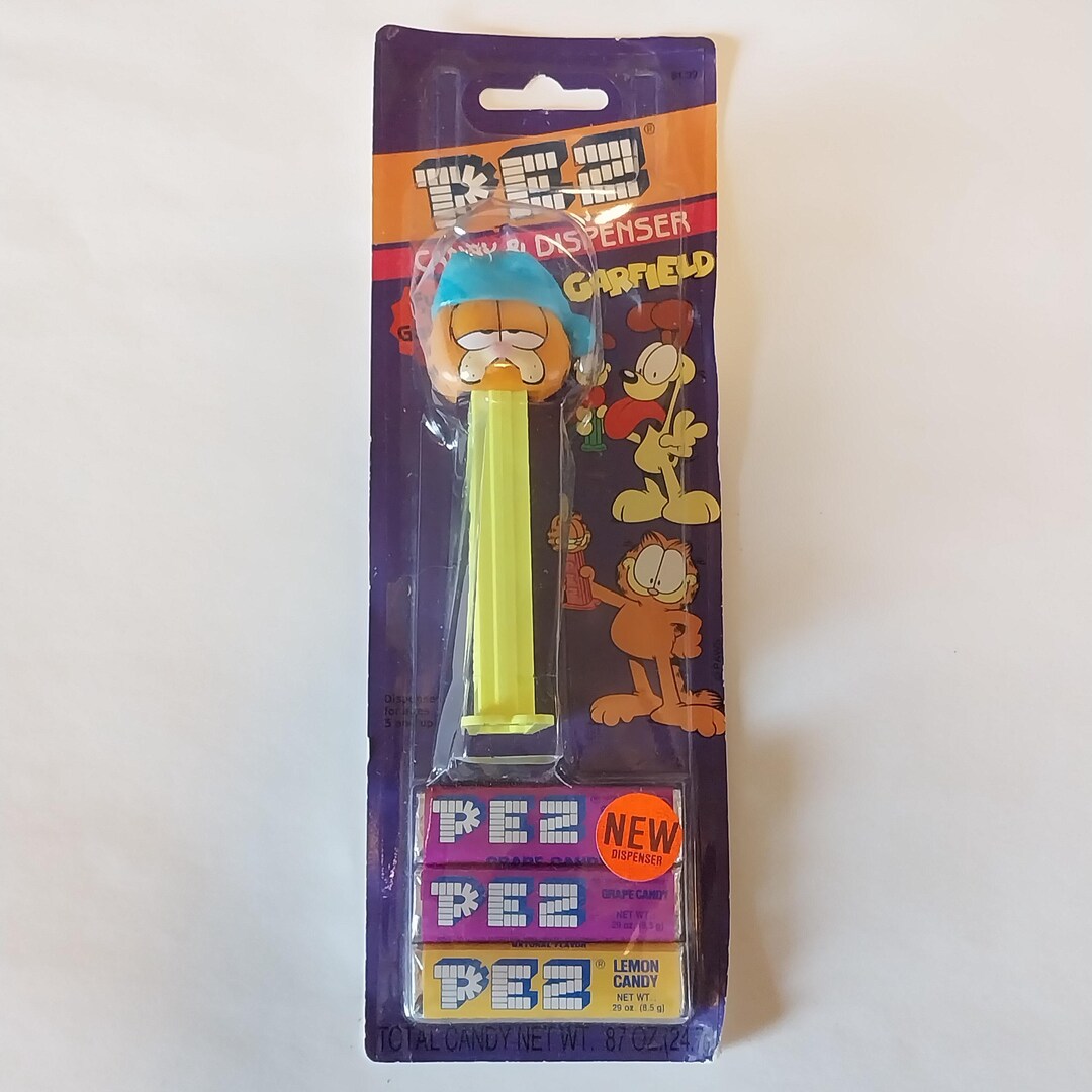 Vintage Garfield Pez Dispenser 90s Vtg New in Package NIB Retro With ...