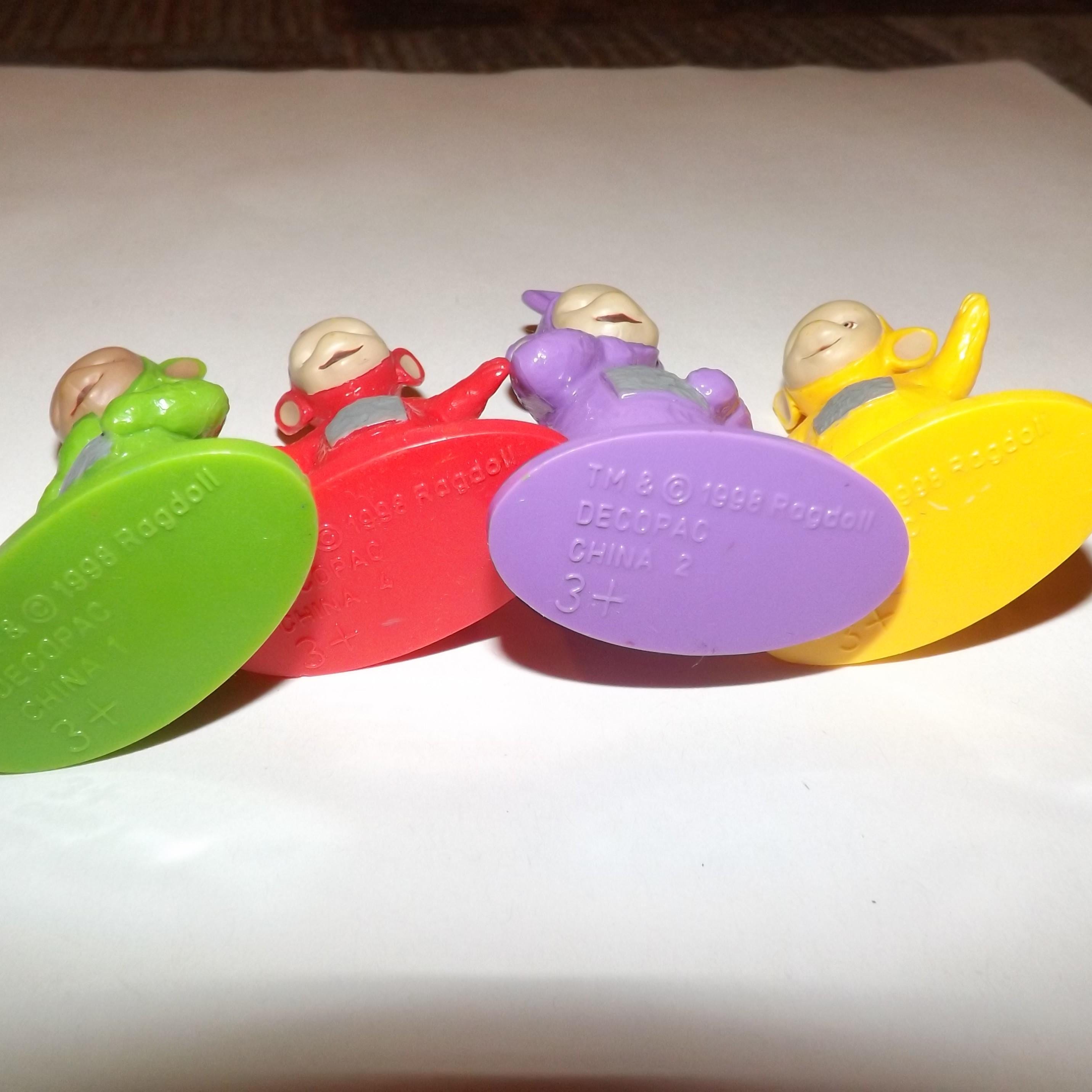 Teletubbies 1998 PVC Figures Ragdoll Decopac Tinky Winky, Laa-laa ...