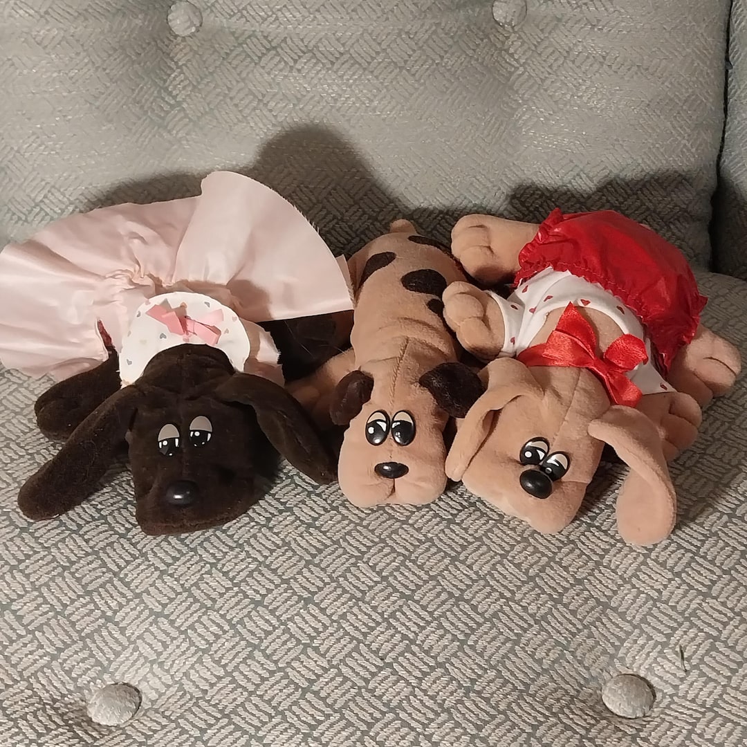Tonka Pound Puppies Puppy Lot Bundle 1985 Vintage 80s Plush Stuffed ...