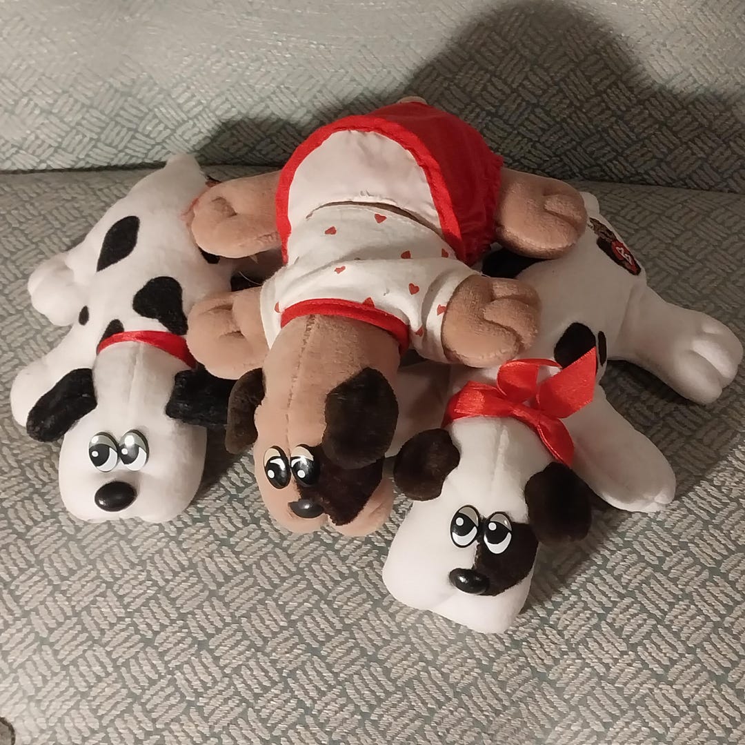 Tonka Pound Puppies Puppy Lot Bundle 1985 Vintage 80s Plush Stuffed ...
