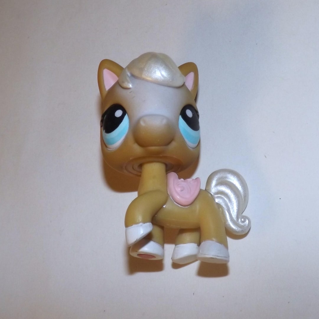 Pearl White Horse #124 G1 First Pony Original Littlest Pet Shop LPS ...