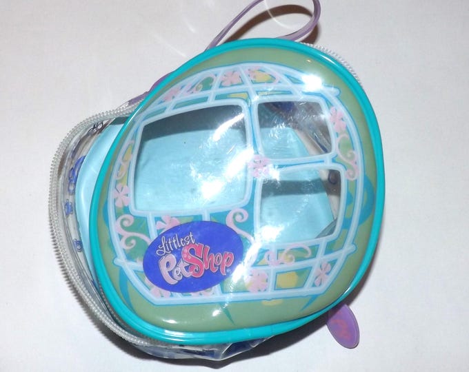 Littlest Pet Shop LPS Teal Zippered Soft Vinyl Carrying Case Collector ...