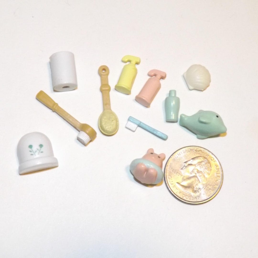 Calico Critters Sylvanian Family Bathroom Bath Items Dollhouse Doll ...