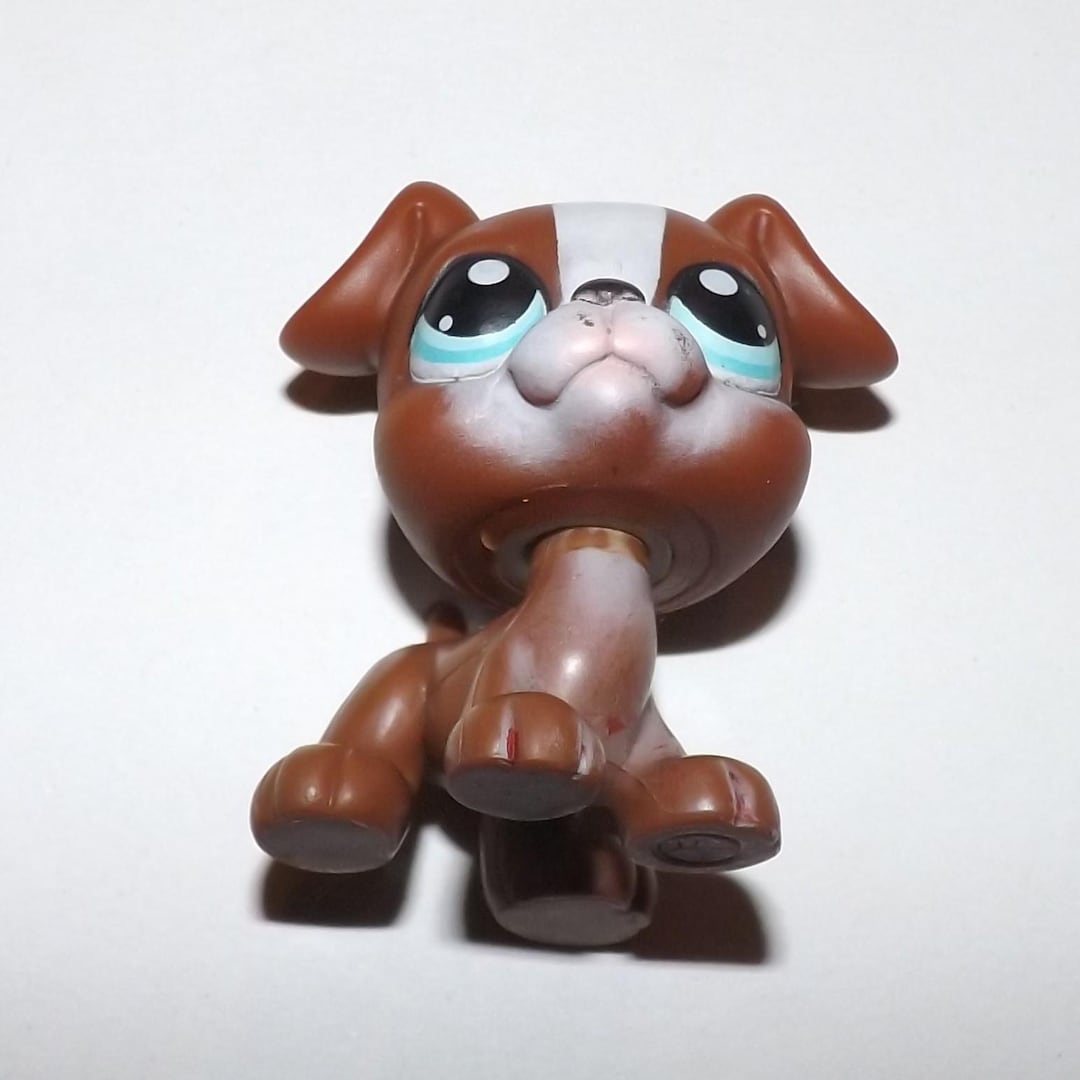 Boxer Dog 83 G1 First Gen Littlest Pet Shop LPS Authentic Vintage ...