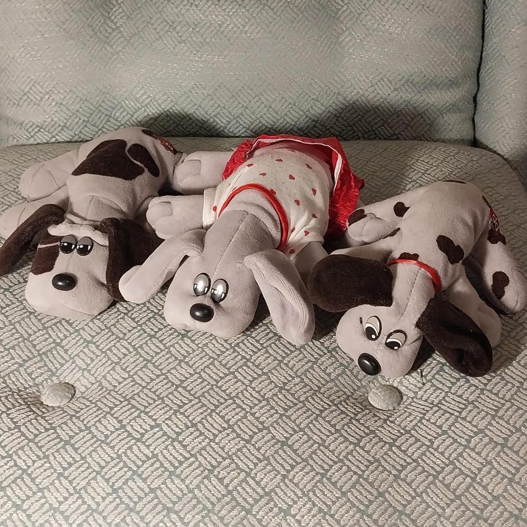 Tonka Pound Puppies Puppy Lot Bundle 1985 Vintage 80s Plush Stuffed ...