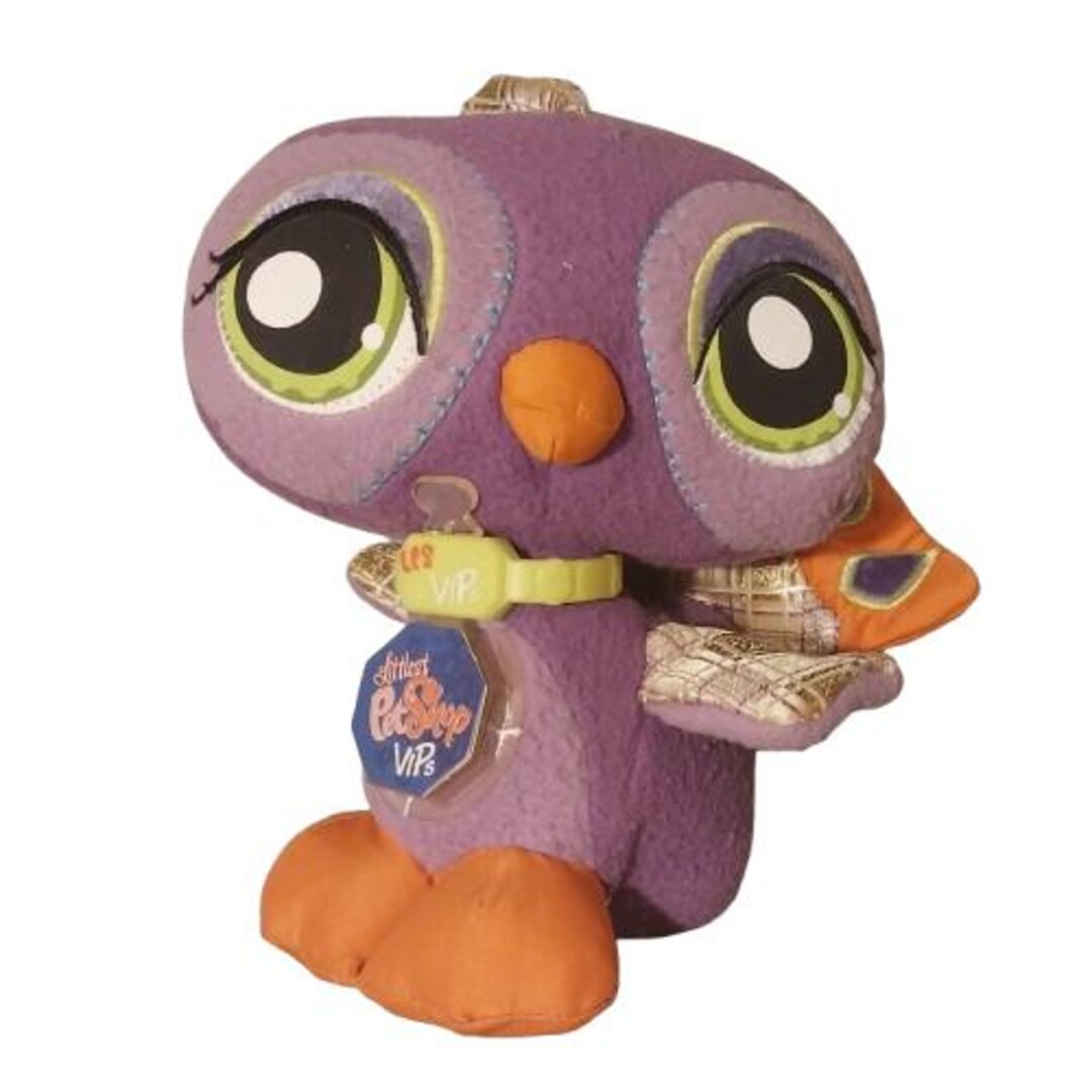 Owl Bird LPS Stuffed Animal Plush Littlest Pet Shop Authentic Vintage ...