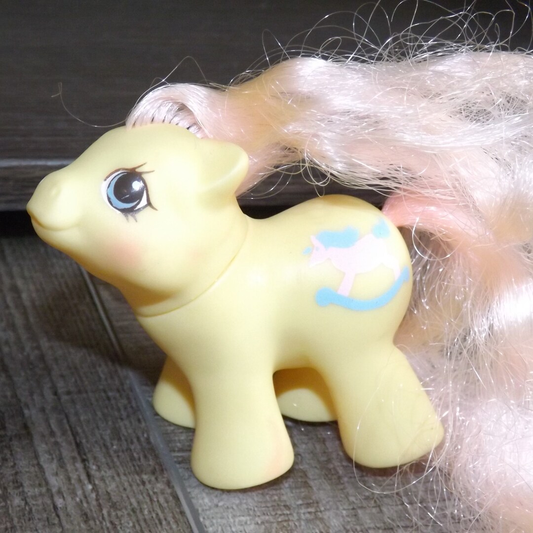 MLP My Little Pony Baby Rocking Horse Milkweed Twins 1987 Hasbro 80s ...
