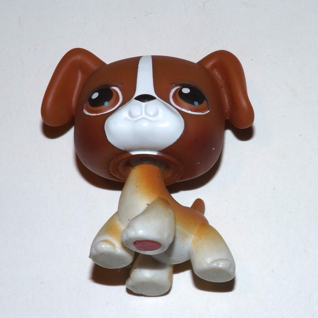 Boxer Dog 25 G1 First Gen Littlest Pet Shop LPS Authentic Vintage ...
