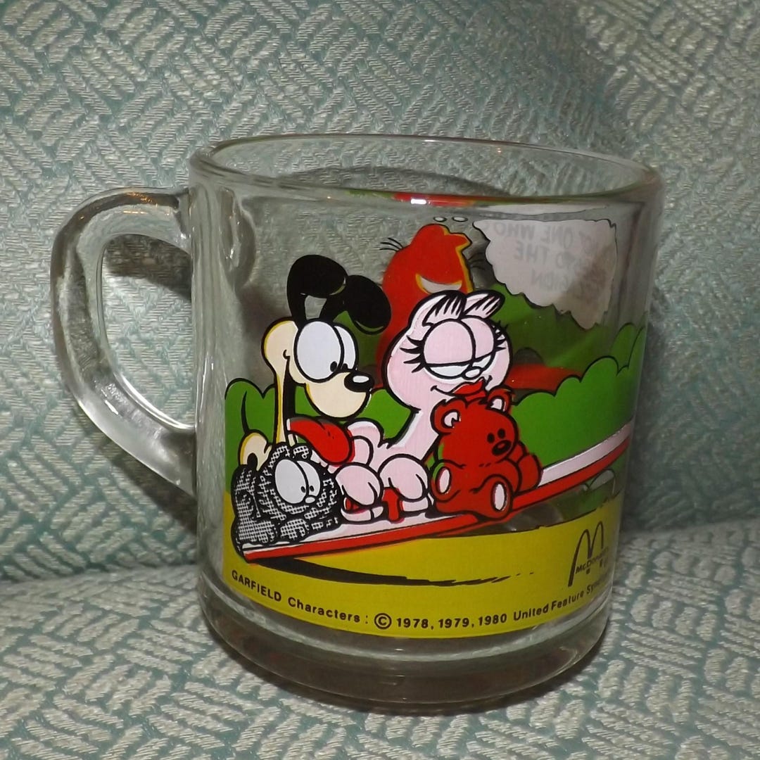 Garfield Mcdonalds VTG 1978 I'm Not One Who Rises to the Occasion 8 Oz ...