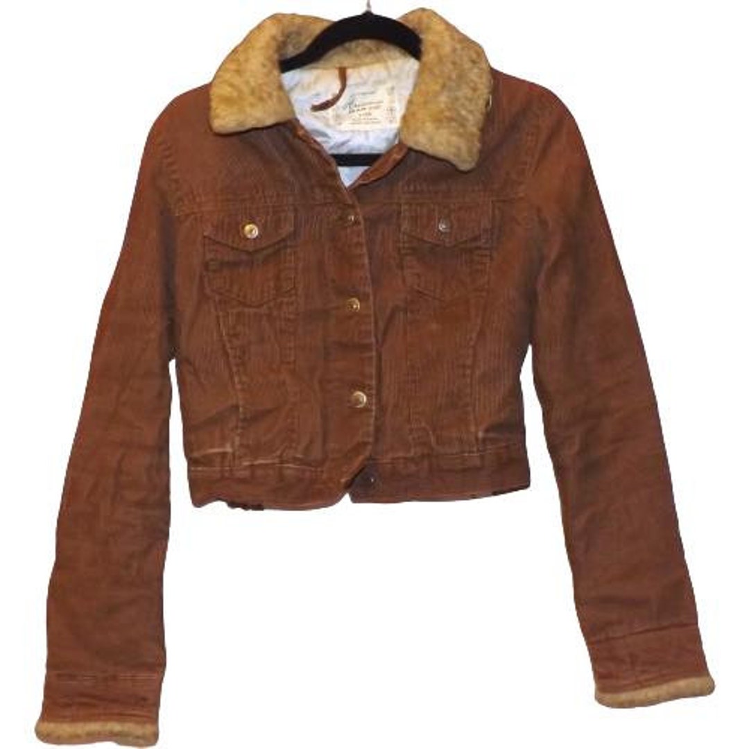 1990s Corduroy Jean Jacket Arizona Jean Co 90s 2000s Y2k Brown Boho ...