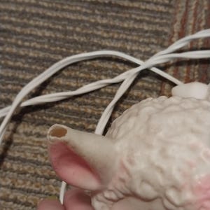Unique 60s Vintage Lamb Lot Night Light Lamp Rubber Sheep Toy Nursery ...