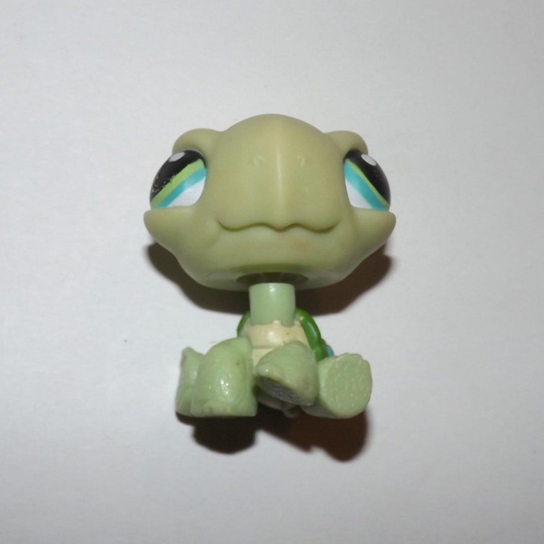 Sitting Turtle 321 G1 First Gen Littlest Pet Shop LPS Authentic Vintage ...