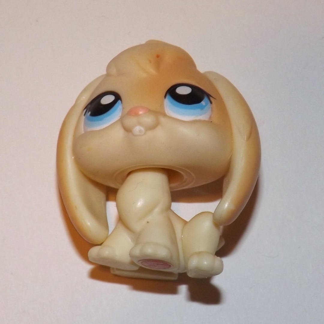 Floppy Lop Ear Bunny Rabbit #95 Original G1 First Gen Littlest Pet Shop ...