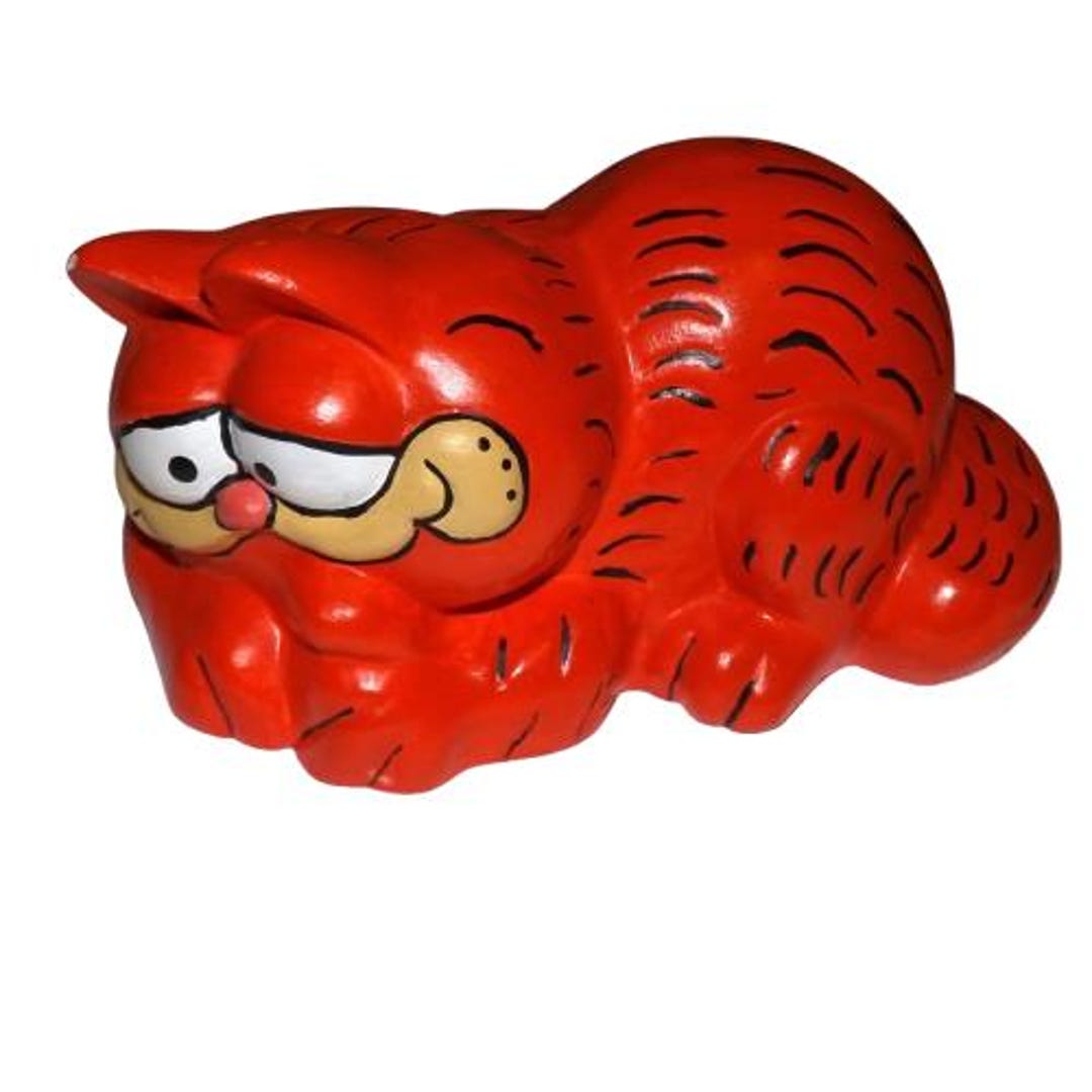 Ceramic Garfield Figure Decor Vintage Toy Weird Unique Rare Collectible ...