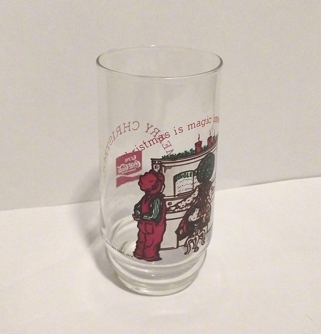 Coca Cola Holly Hobbie & Robbie Vintage Christmas Glass 1978 70s Retro ...