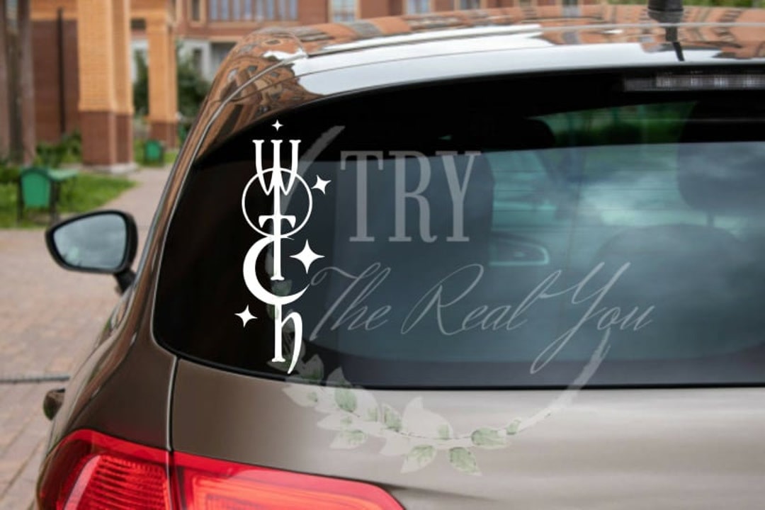 Witchy Decal, Wiccan, Pagan, Car Decal, Witchy, Religious Decal, Window ...