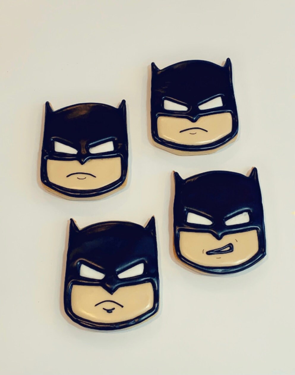 Batman Cookies Set of 6 - Etsy