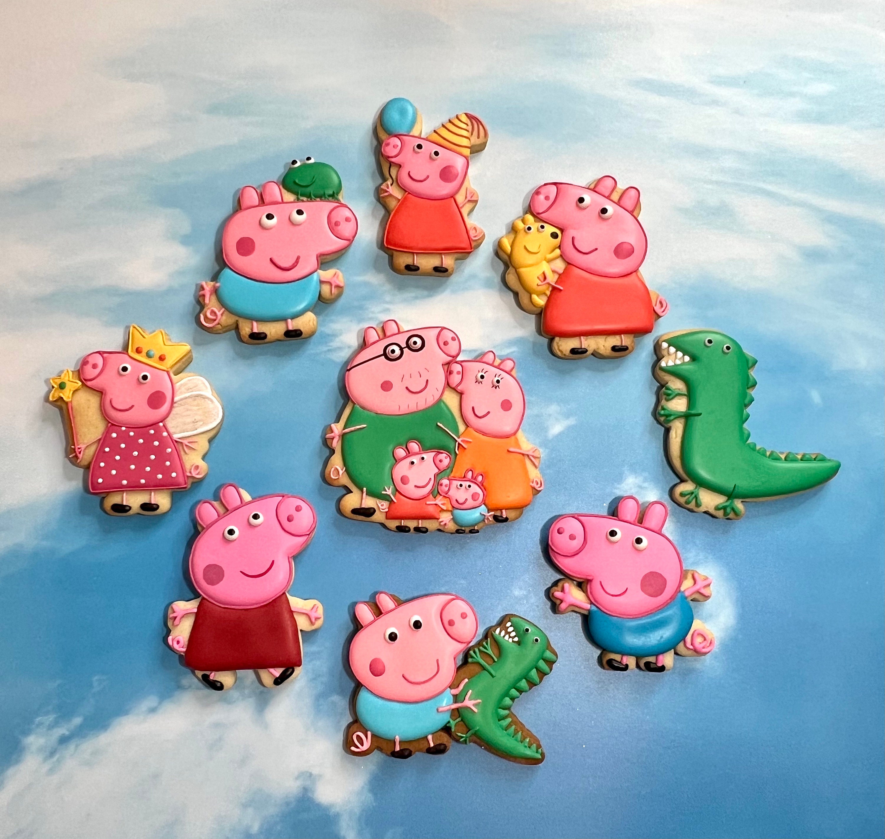 The Peppa Pigs Are in the House Set of 9 - Etsy